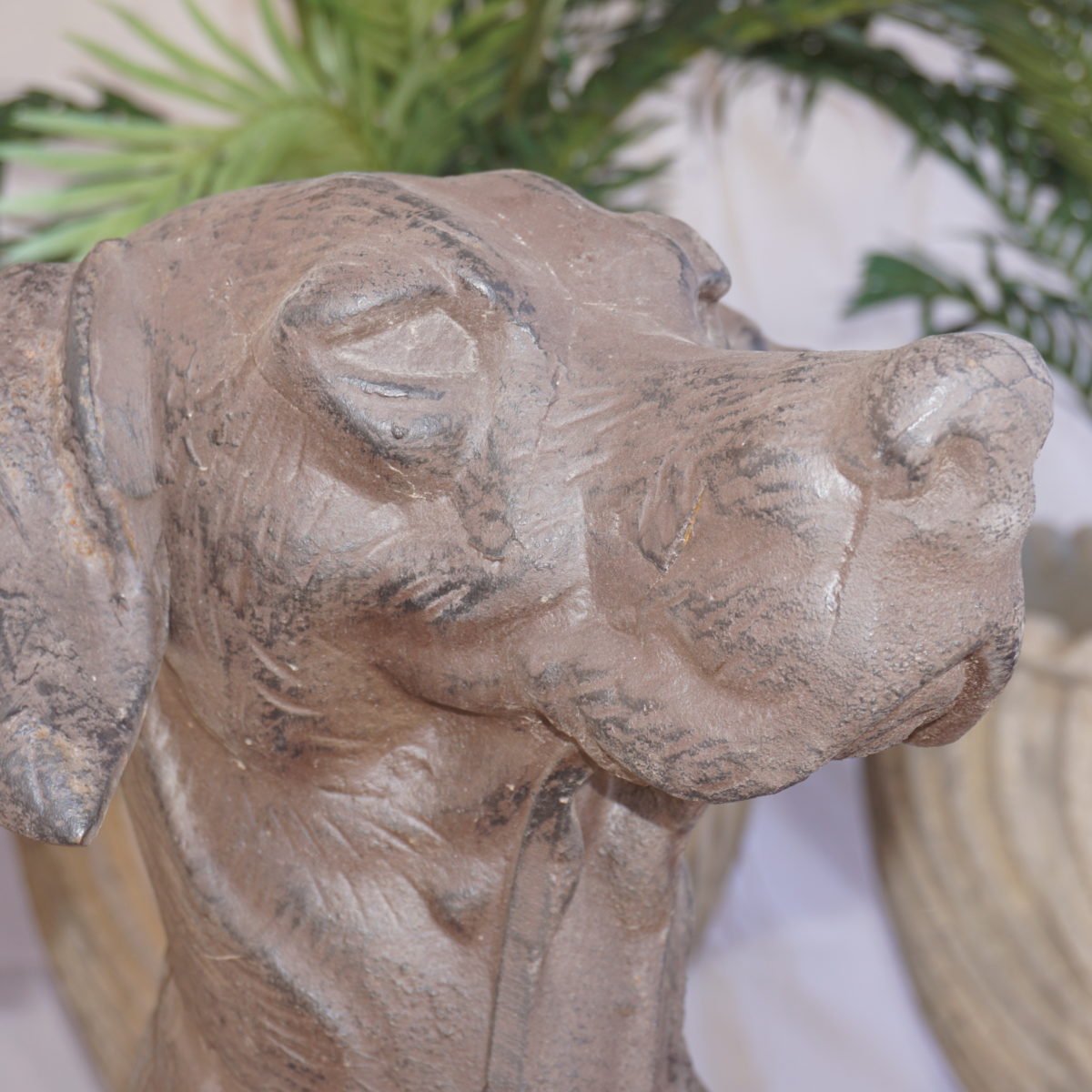 (Pair of) Sitting Dog Statues - Walker Stone Decor